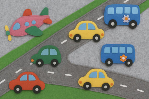 Make some fun felt cars - Sweet Living Magazine