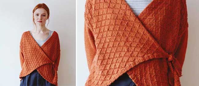 Knit a wrap-over cardigan - Sweet Living Magazine